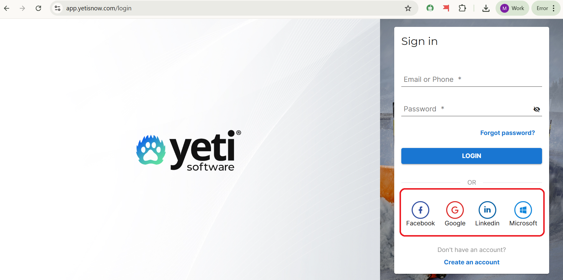 How to Log into Yeti Using Social Login?