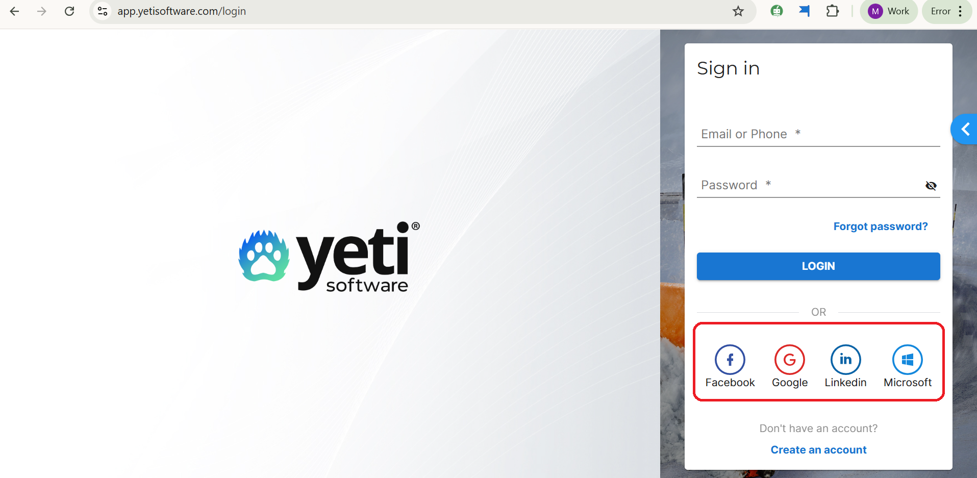 How to Log into Yeti Using Social Login?