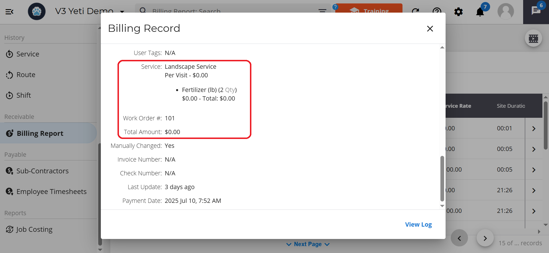 Billing Report Guide