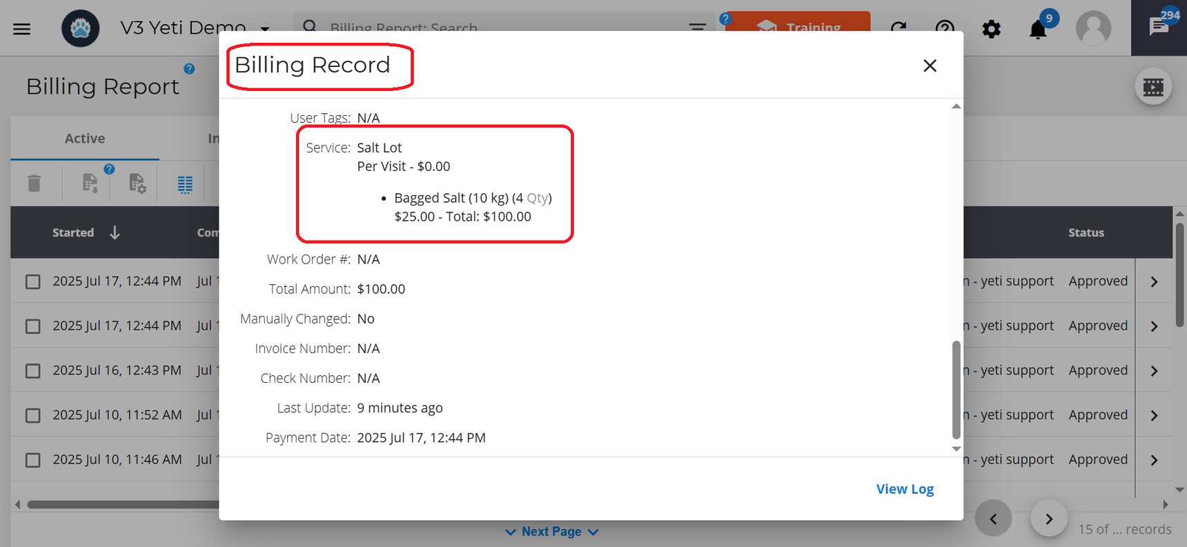 Billing Report Guide