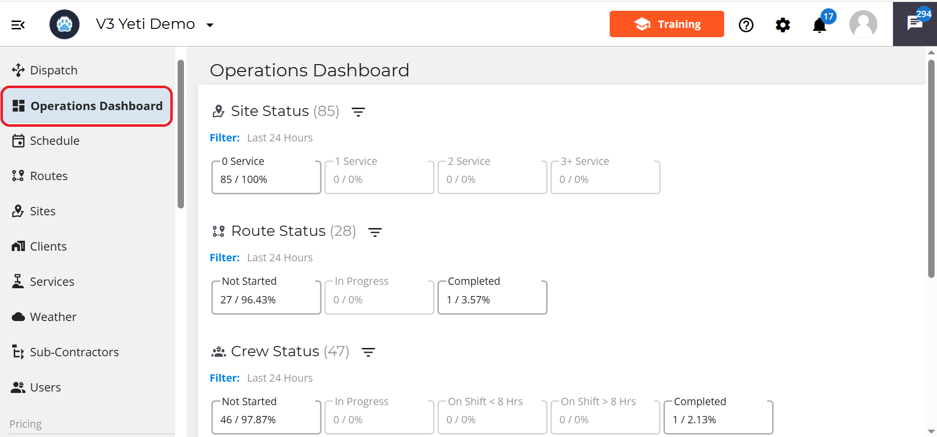 Operations Dashboard